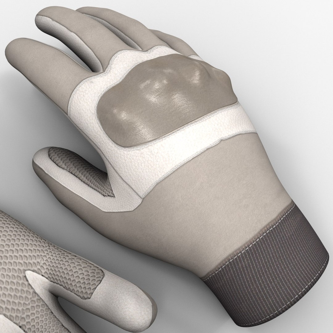 3ds Max Futuristic Soldier Gloves