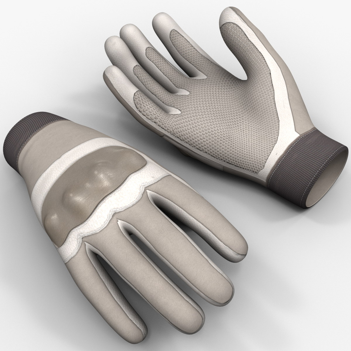 3ds max futuristic soldier gloves