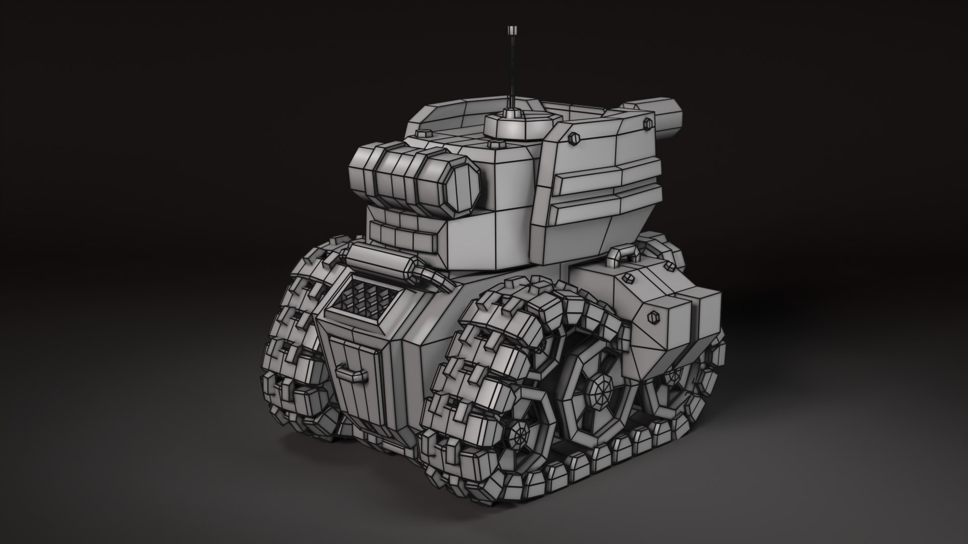 Stylized Tank 3D Model - TurboSquid 2309338