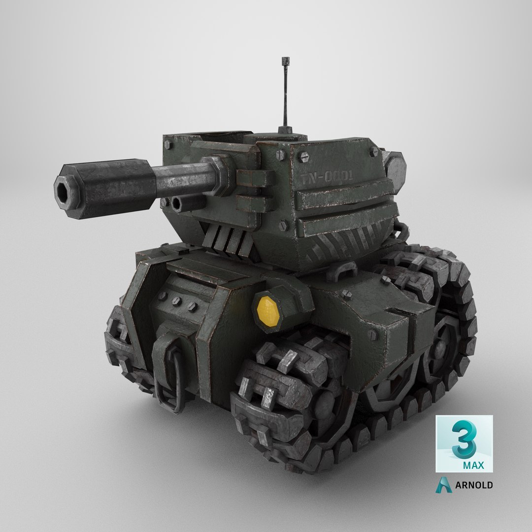 Stylized Tank 3D Model - TurboSquid 2309338