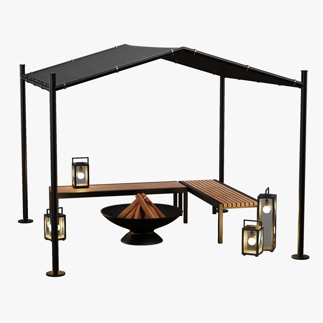3D Gazebo Setup 01 model - TurboSquid 2053637