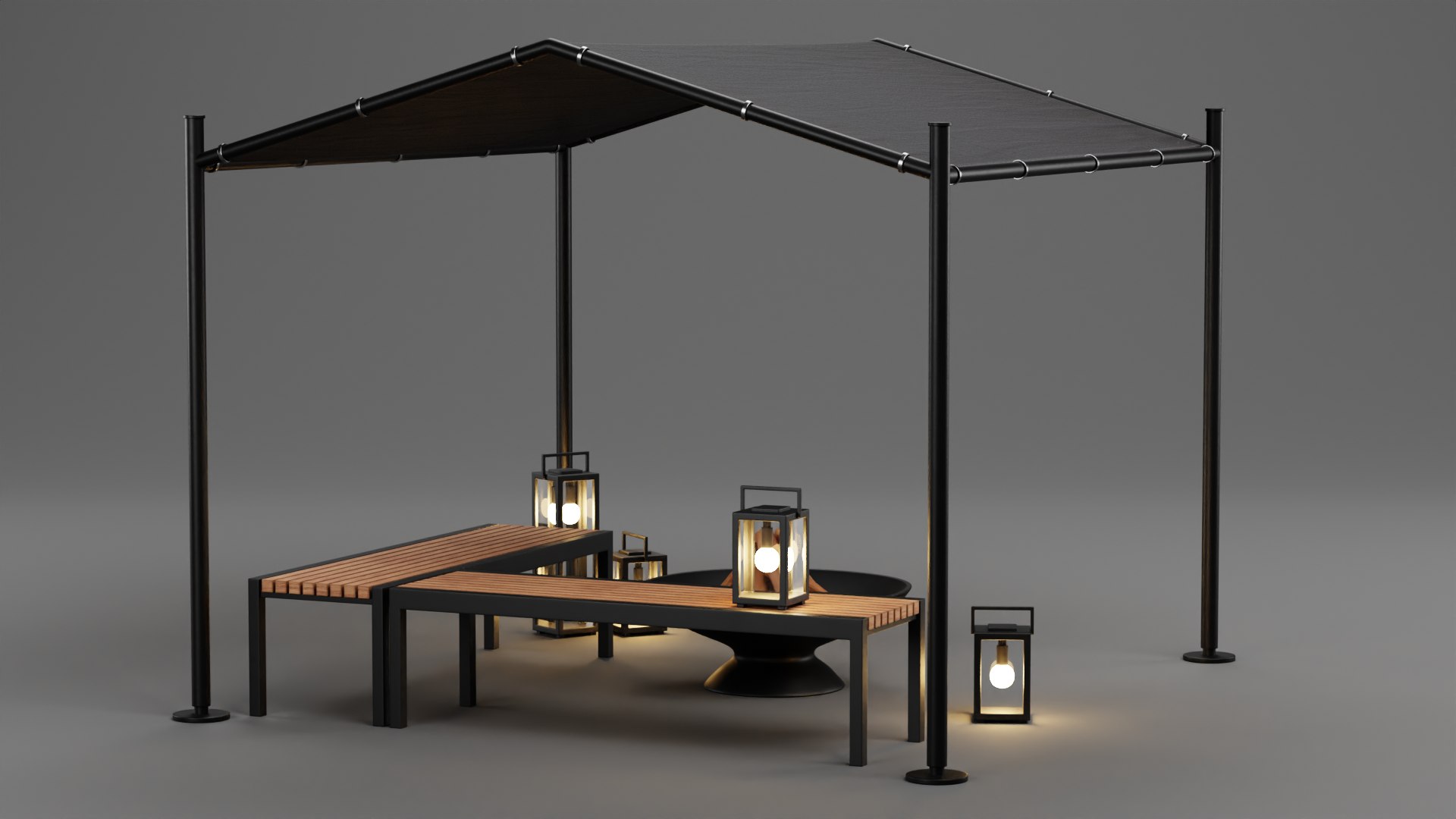 3D Gazebo Setup 01 Model - TurboSquid 2053637