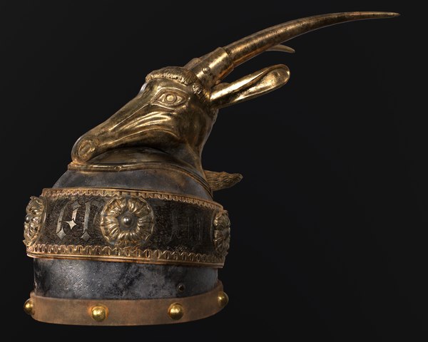 Medieval helmet goat design 3D - TurboSquid 1587906