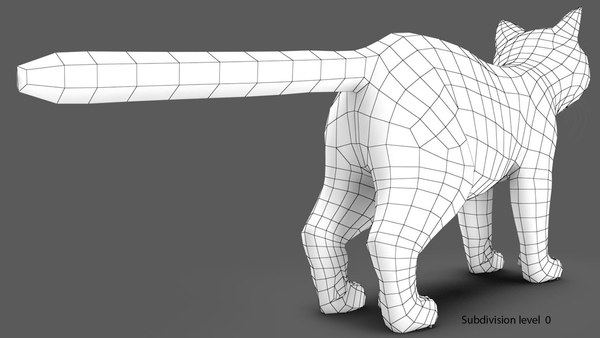 3D cat rigged fur animate - TurboSquid 1489554