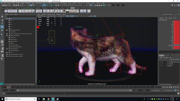 3D cat rigged fur animate - TurboSquid 1489554
