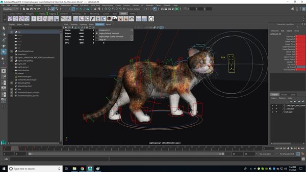 3D cat rigged fur animate - TurboSquid 1489554