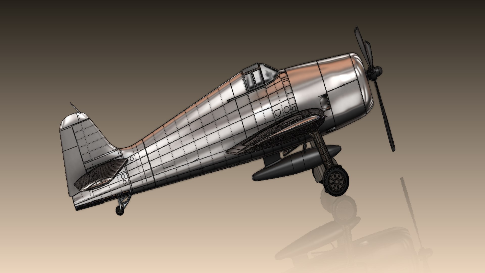 Grumman F6F 5 Hellcat 1 By 24 Scale 3D Printable Model Model ...