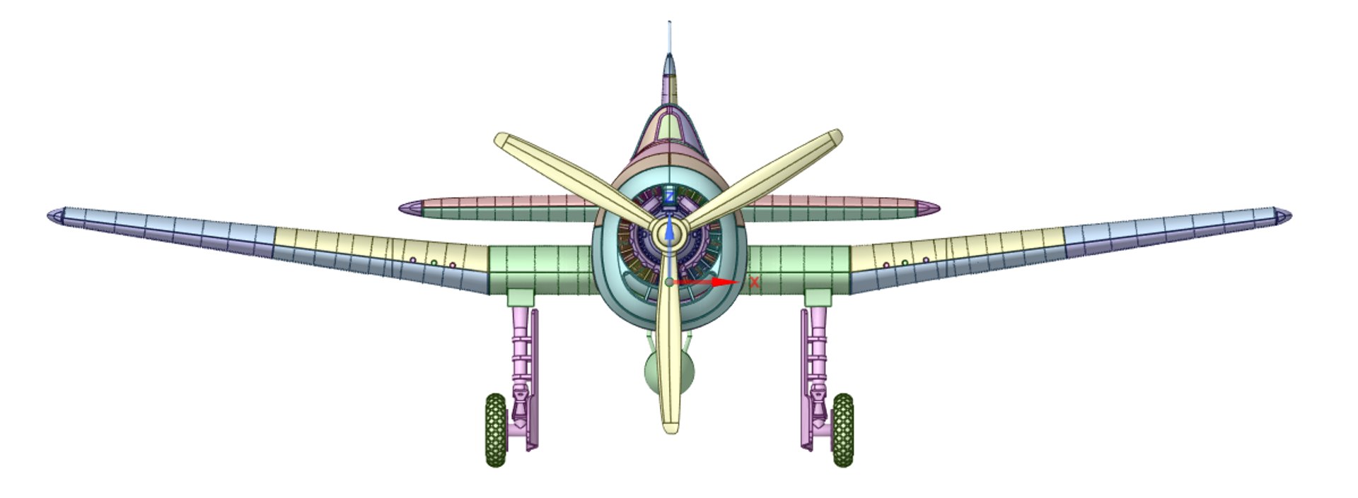 Grumman F6F 5 Hellcat 1 By 24 Scale 3D Printable Model Model ...