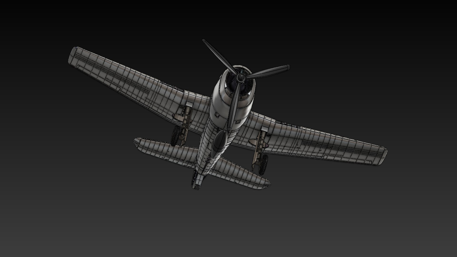 Grumman F6F 5 Hellcat 1 By 24 Scale 3D Printable Model Model ...