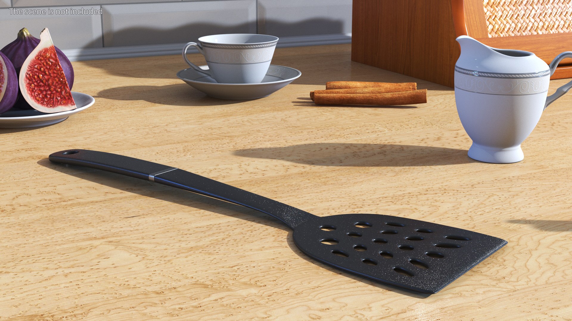 3D Model Nylon Black Frying Spoon - TurboSquid 2130990