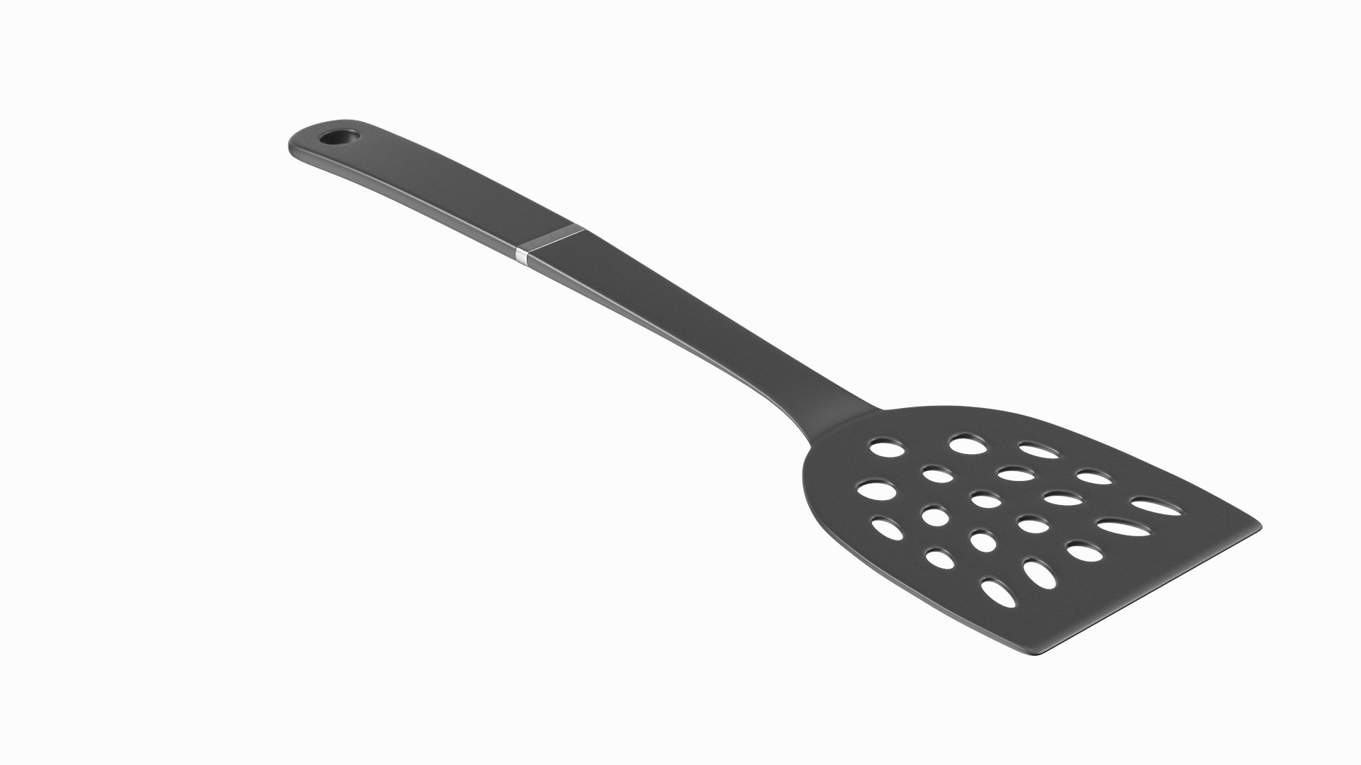 3D Model Nylon Black Frying Spoon - TurboSquid 2130990