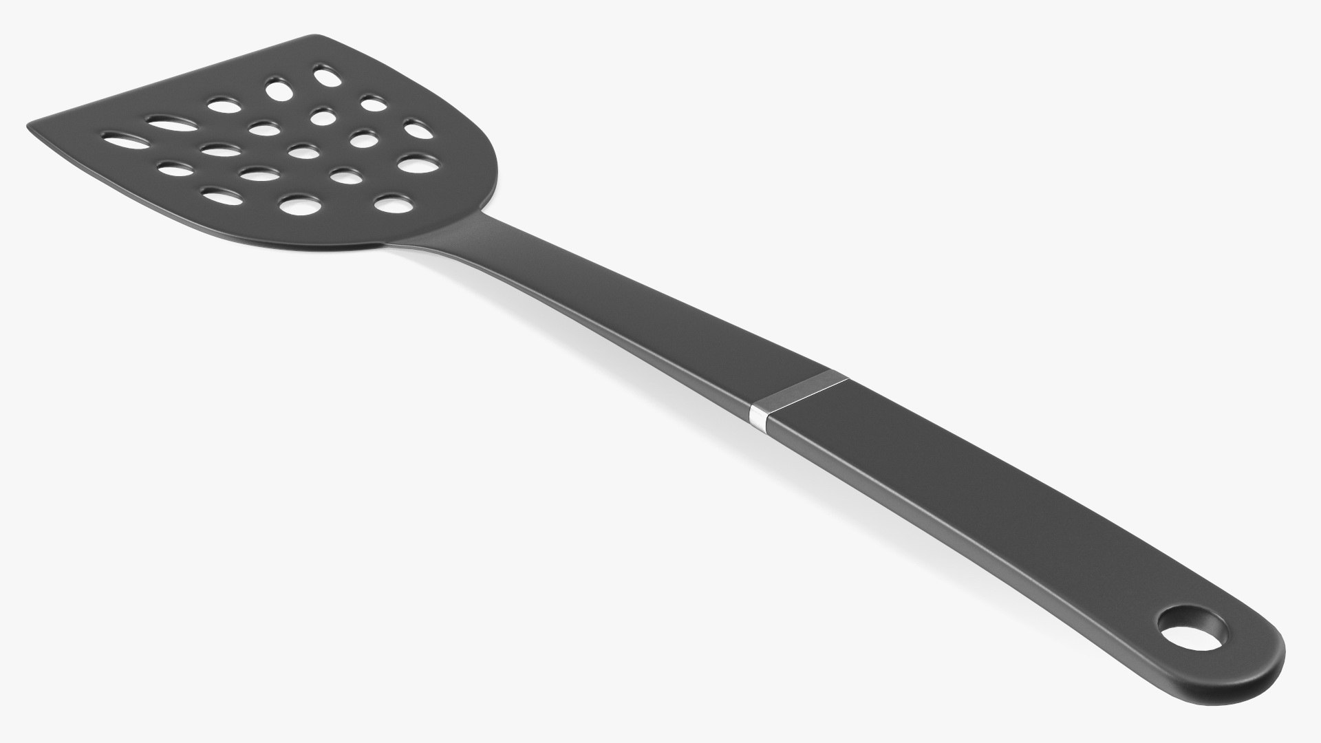 3D Model Nylon Black Frying Spoon - TurboSquid 2130990