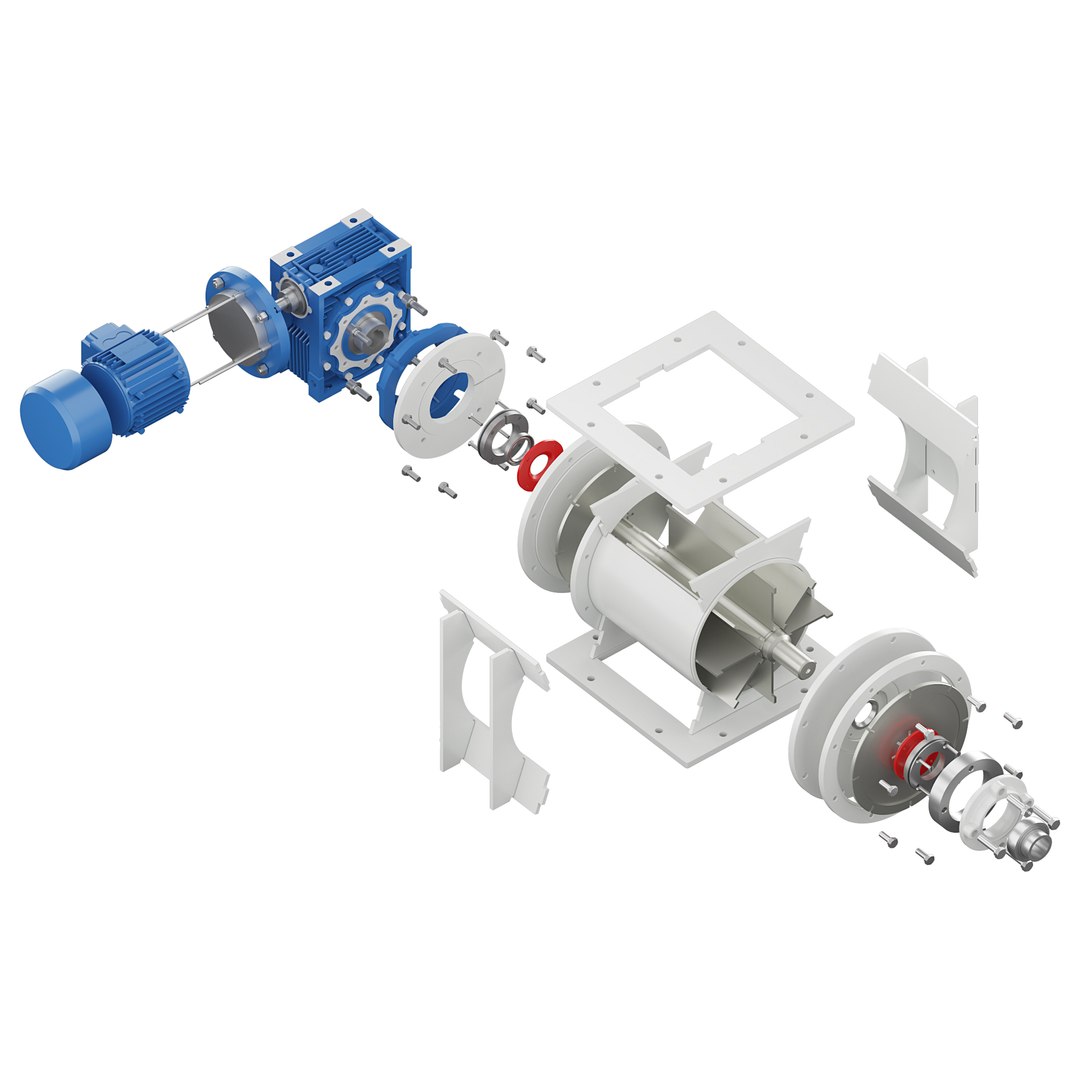 3D Rotar Rotary Feeder Model - TurboSquid 1435383