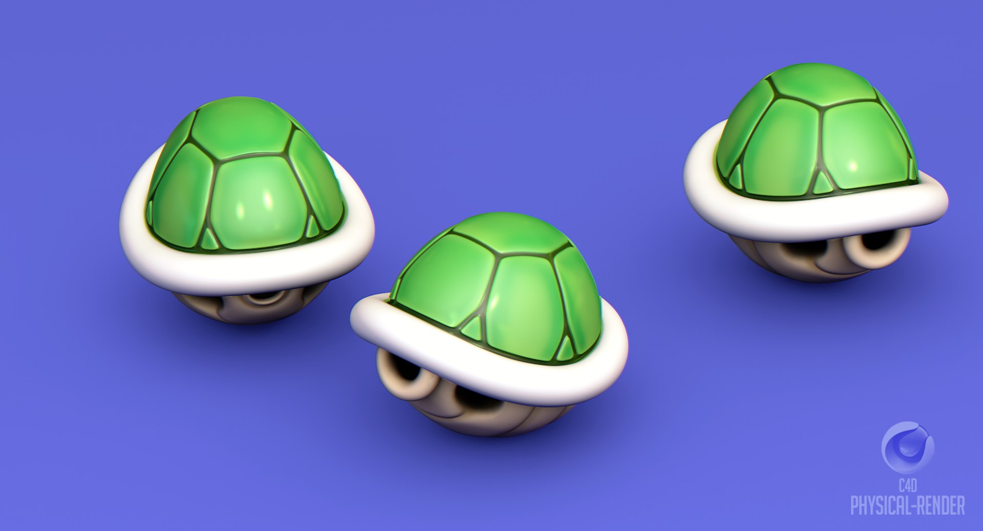 Turtle Shell Green Super Mario 3D Model - TurboSquid 1405503