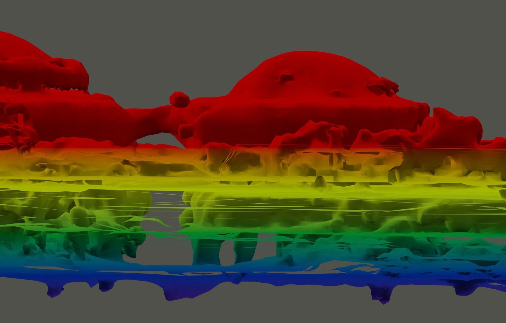3D Topography with height in color display - TurboSquid 2024146