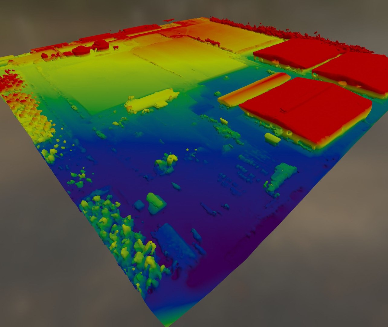 3D Topography with height in color display - TurboSquid 2024146