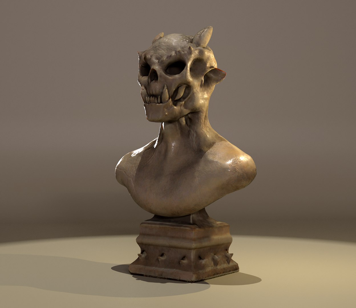 Sculpture Demon Bust 3D Model model - TurboSquid 1856395