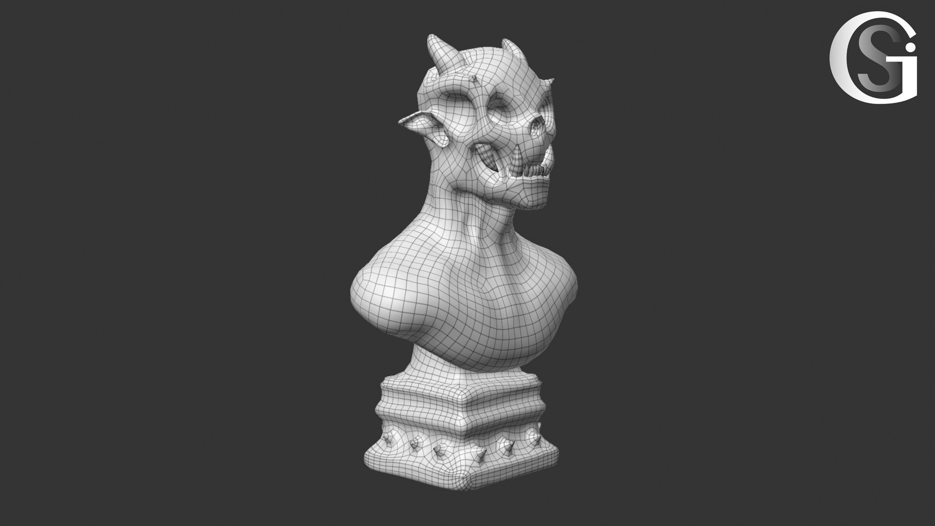 Sculpture Demon Bust 3D Model model - TurboSquid 1856395