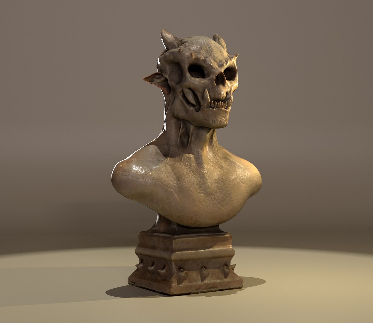 Sculpture Demon Bust 3D Model model - TurboSquid 1856395