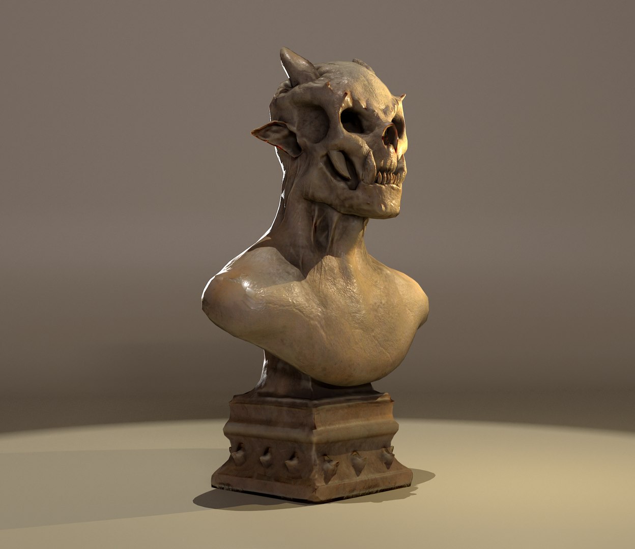 Sculpture Demon Bust 3D Model model - TurboSquid 1856395