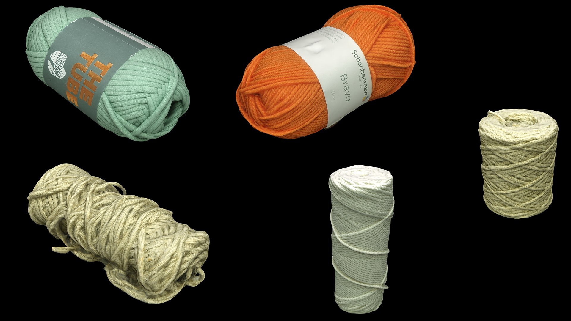 3D Wool - Yarn Collection 02 - TurboSquid 2127718