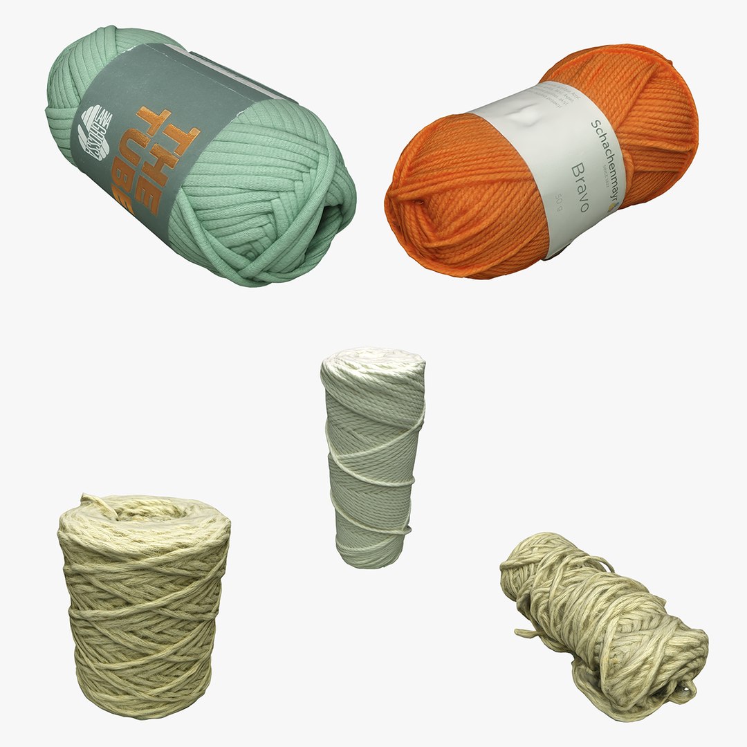 3D Wool - Yarn Collection 02 - TurboSquid 2127718