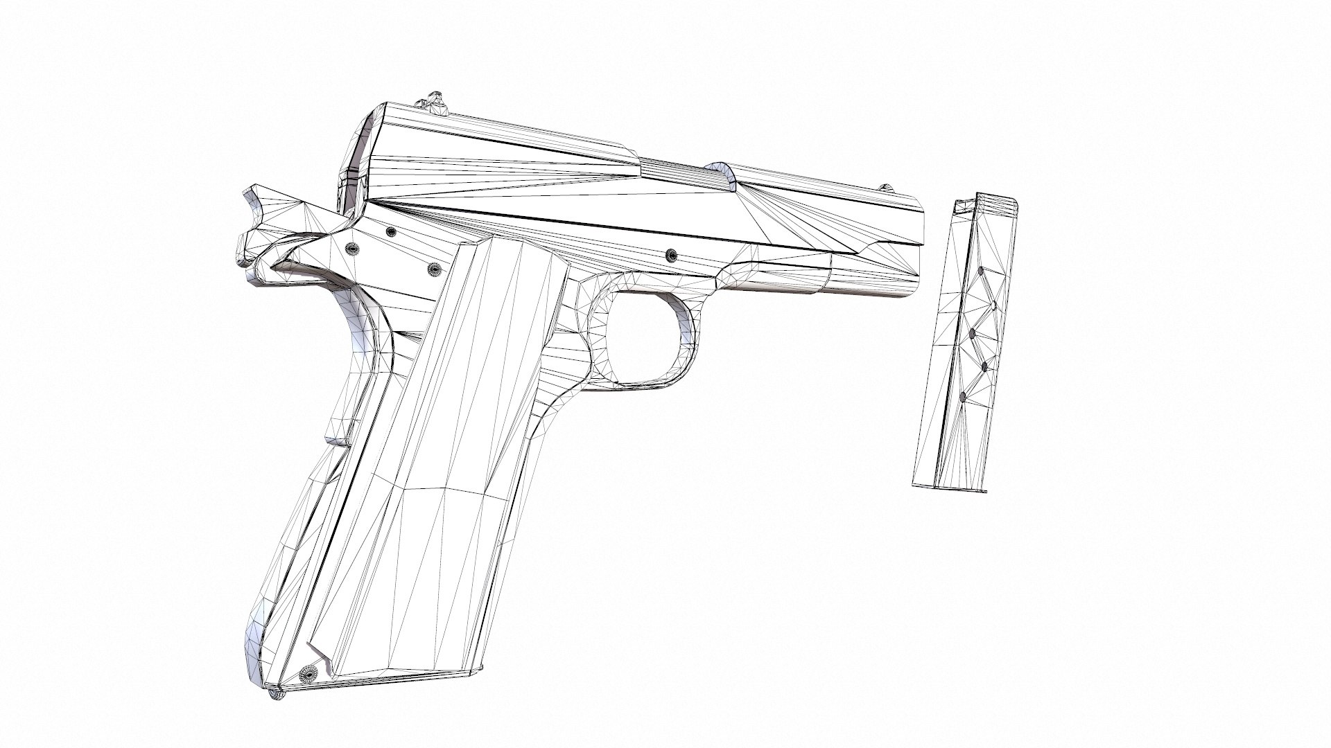 GUN M1911 3D Model - TurboSquid 2428964