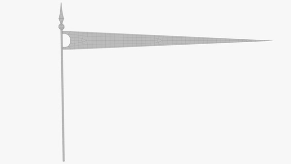 3D model medieval flag long - TurboSquid 1680679