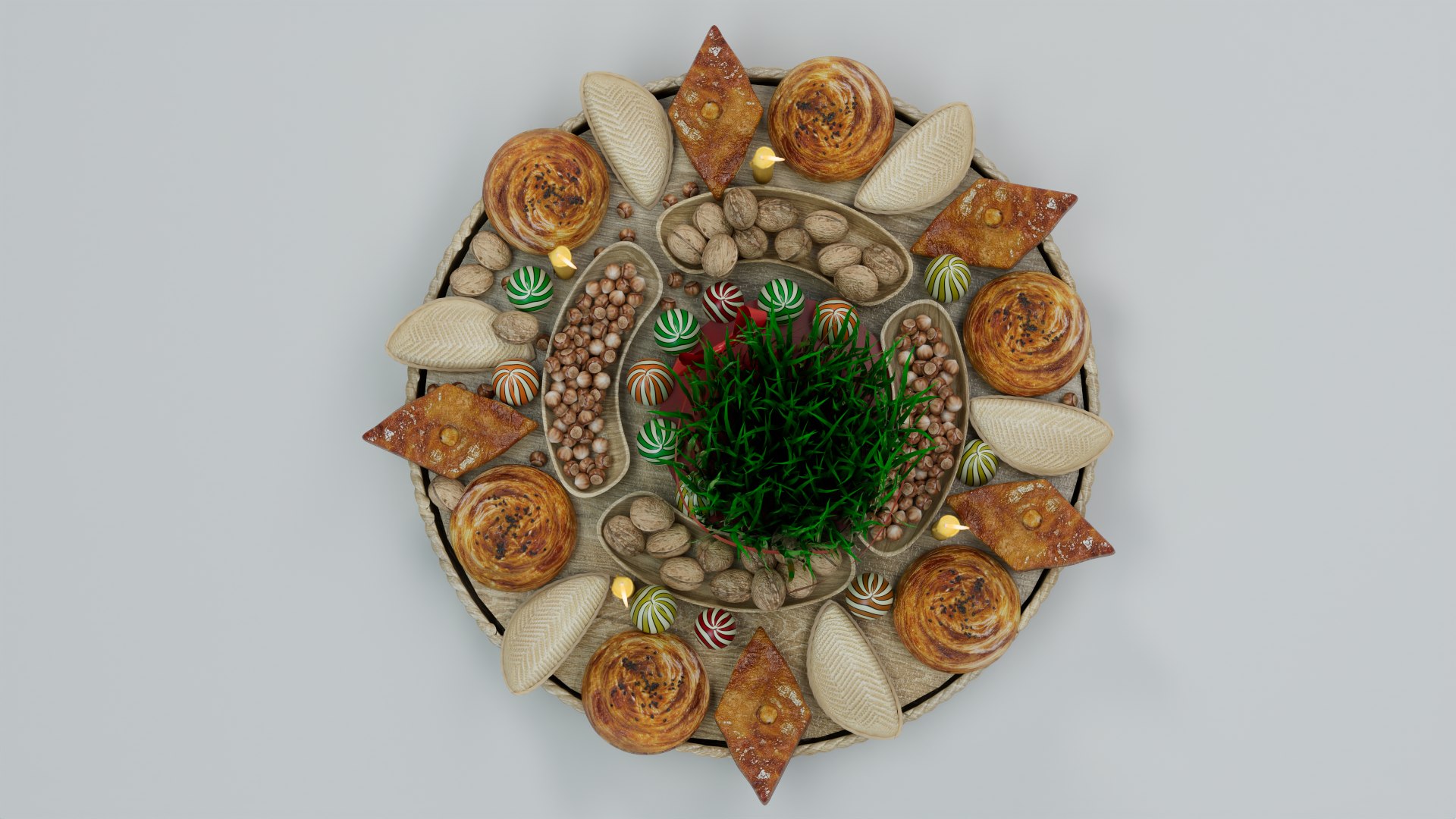 3D Model Samani- Realistic Novruz Khoncha 3D Model - TurboSquid 2374371