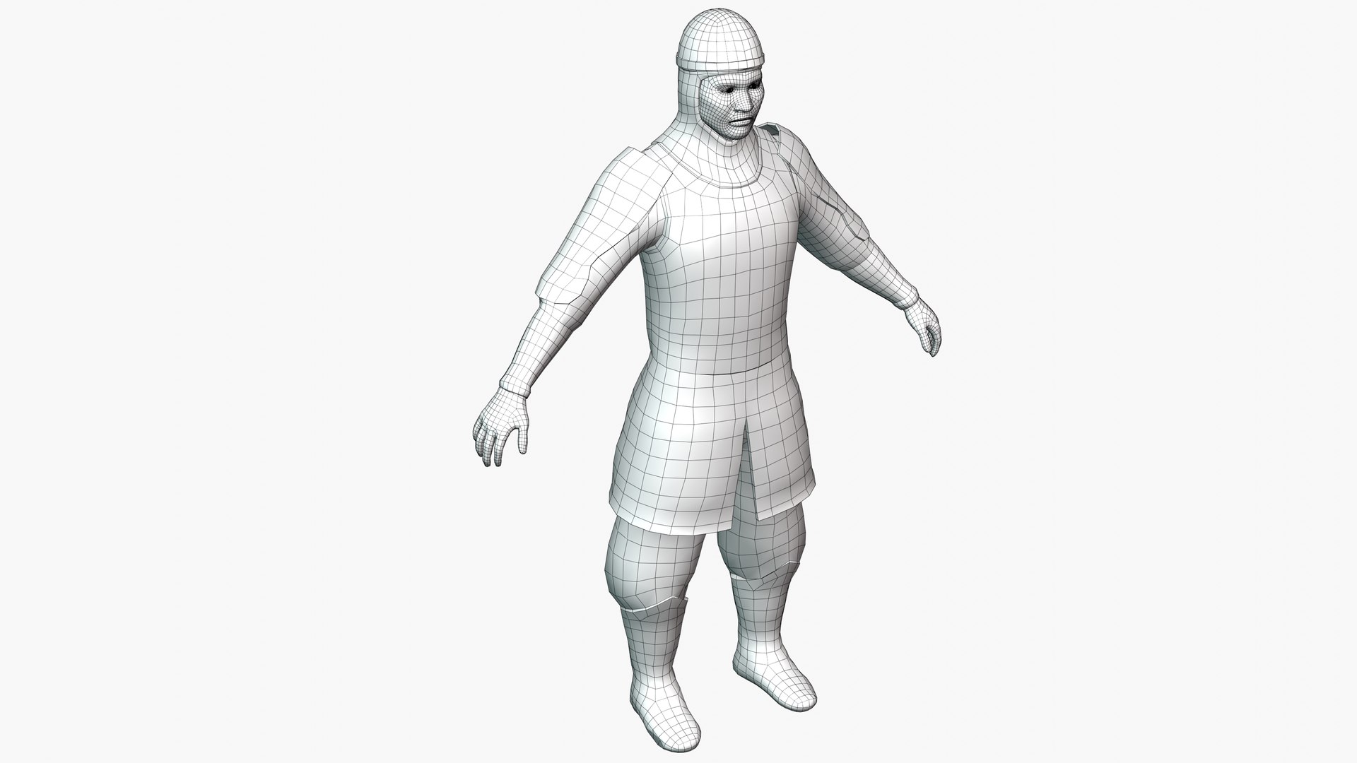 Asian Male Warrior In Armor Model - TurboSquid 2013435