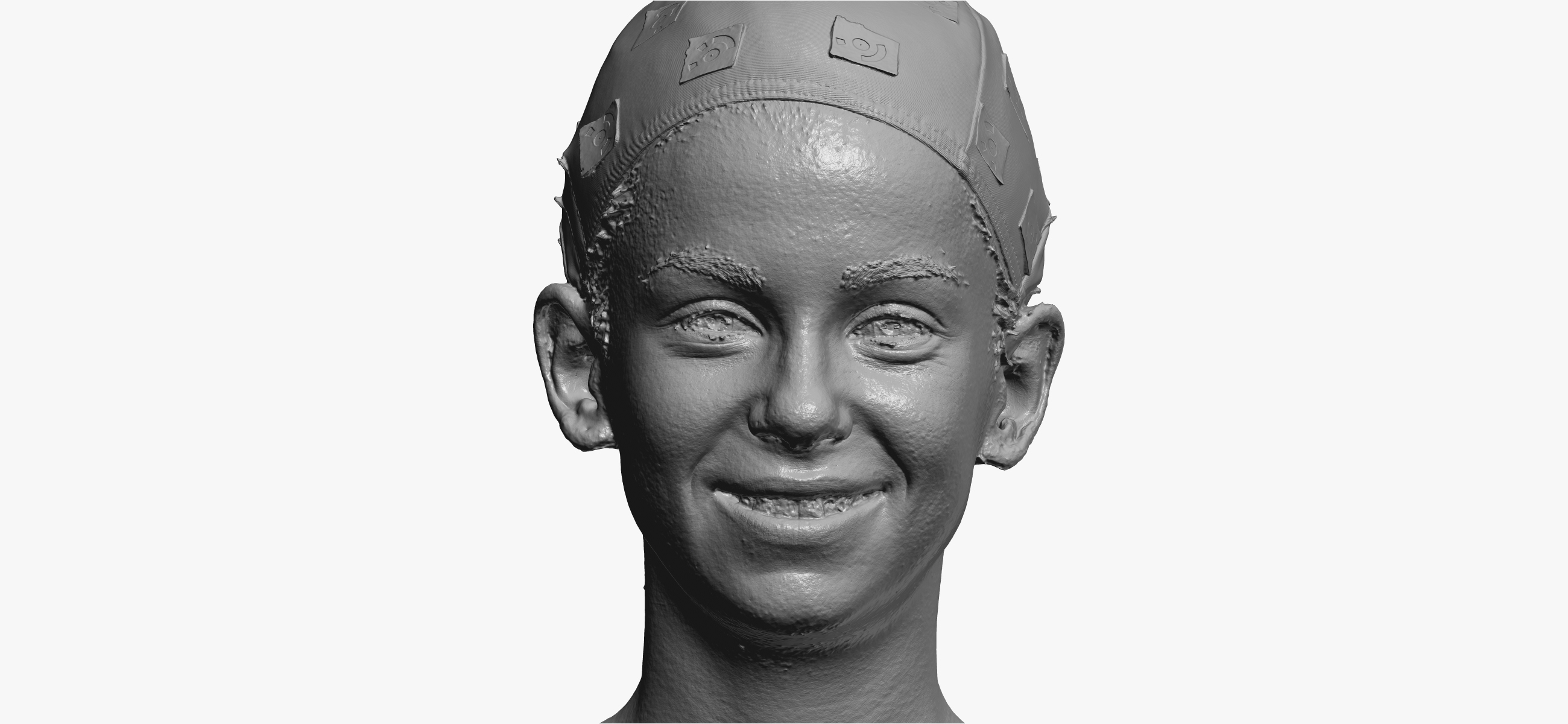 Rhea human head smile model - TurboSquid 1667238