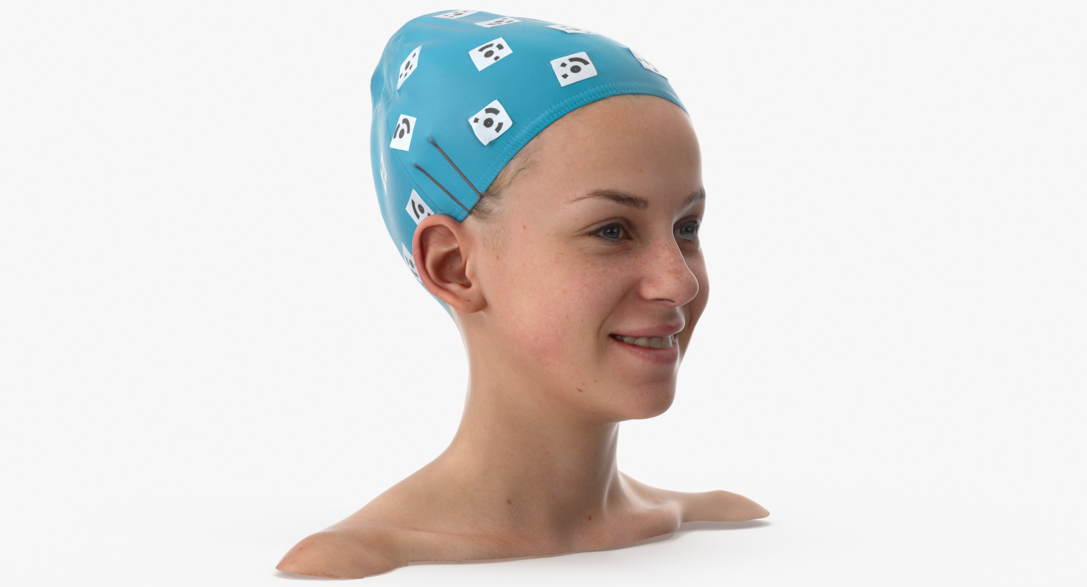 Rhea human head smile model - TurboSquid 1667238