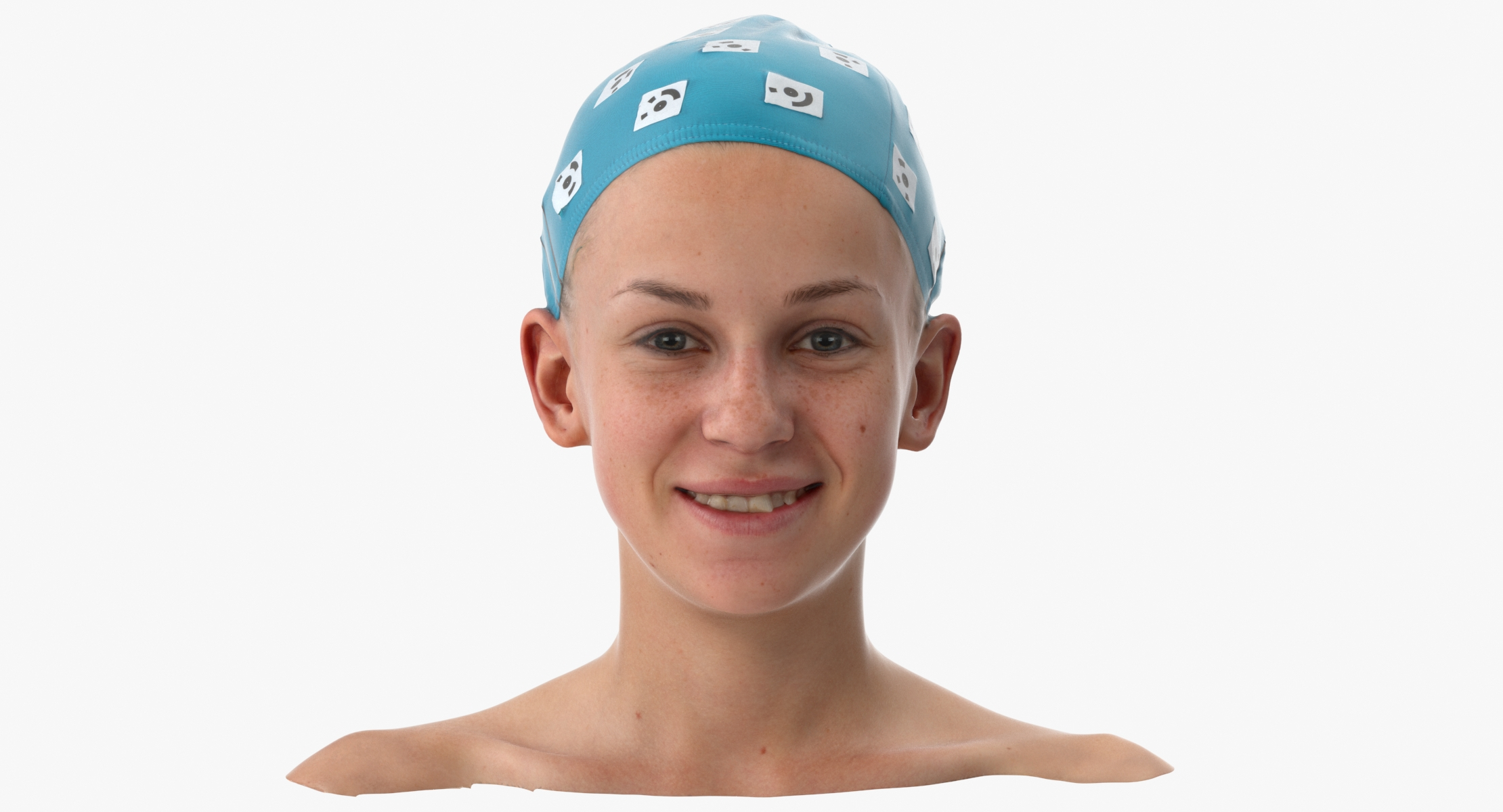 Rhea human head smile model - TurboSquid 1667238