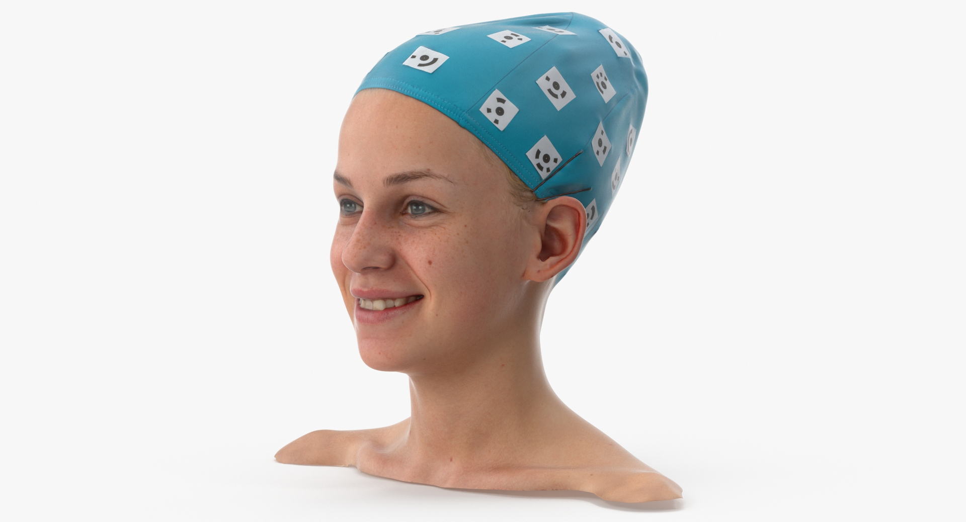 Rhea human head smile model - TurboSquid 1667238