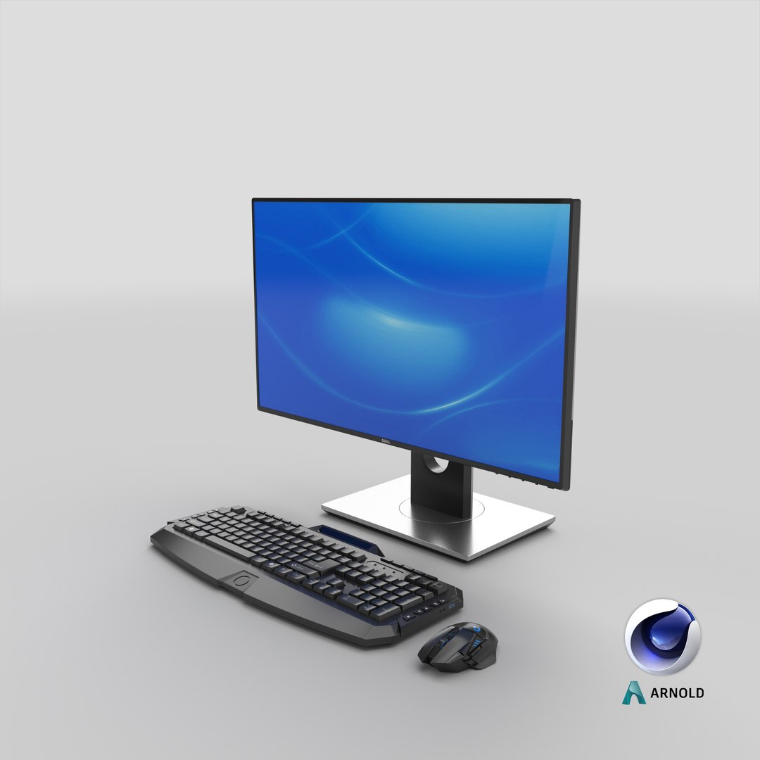 Detailed Dell Computer Screen model - TurboSquid 2008050