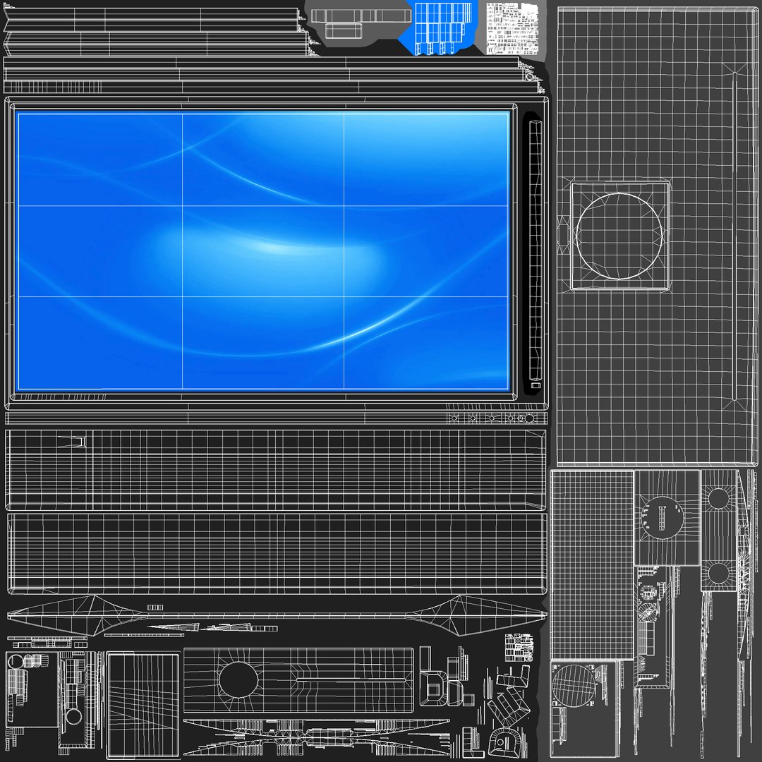 Detailed Dell Computer Screen model - TurboSquid 2008050