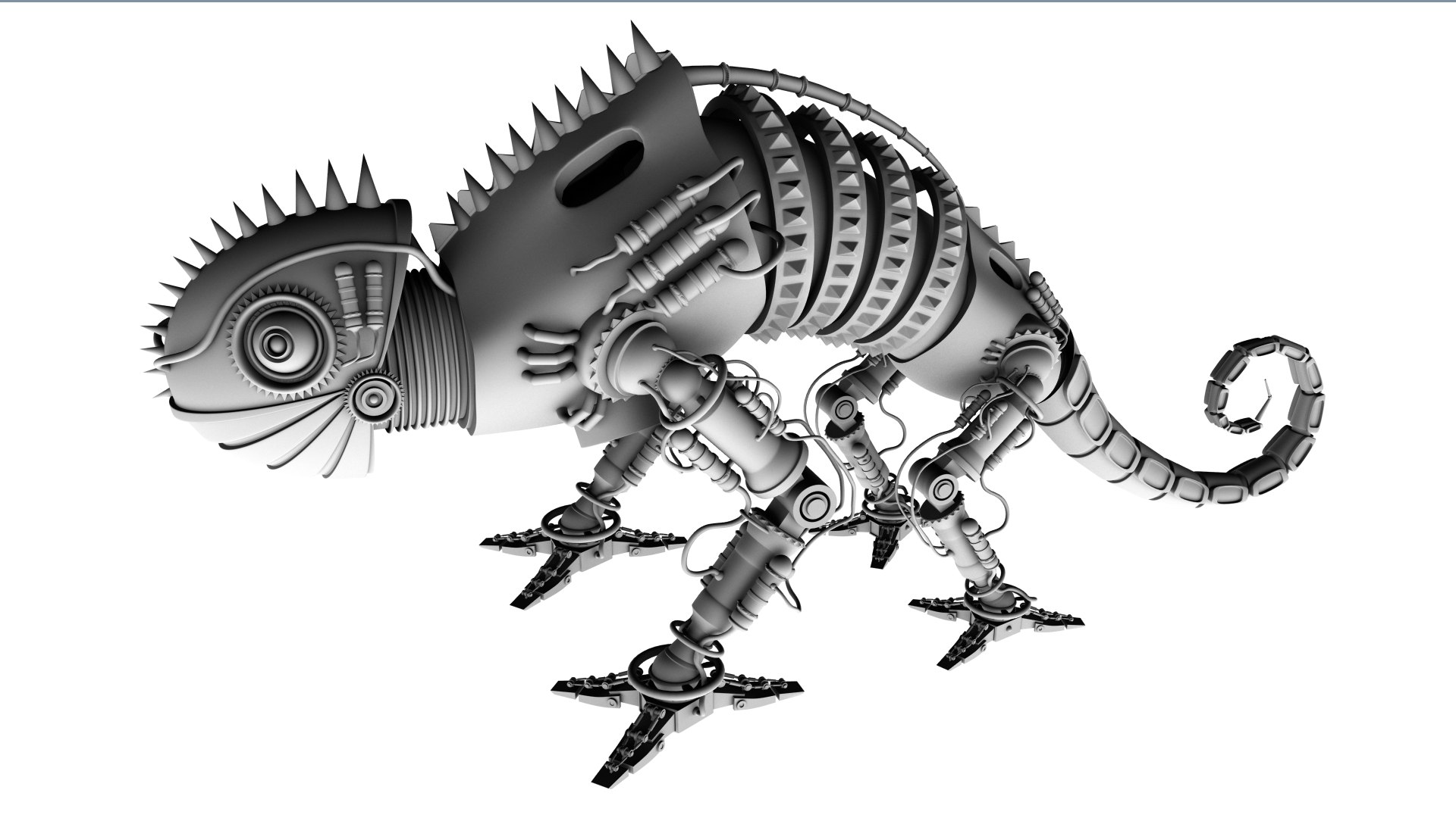 3d Model Of Robot Chameleon