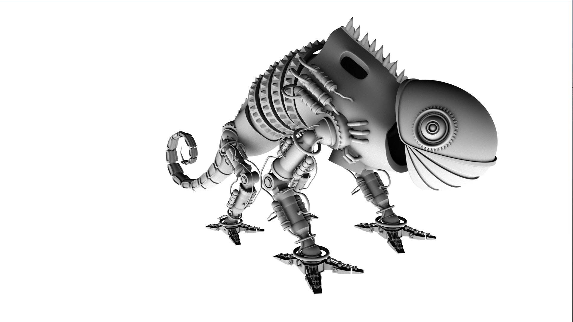 3d Model Of Robot Chameleon
