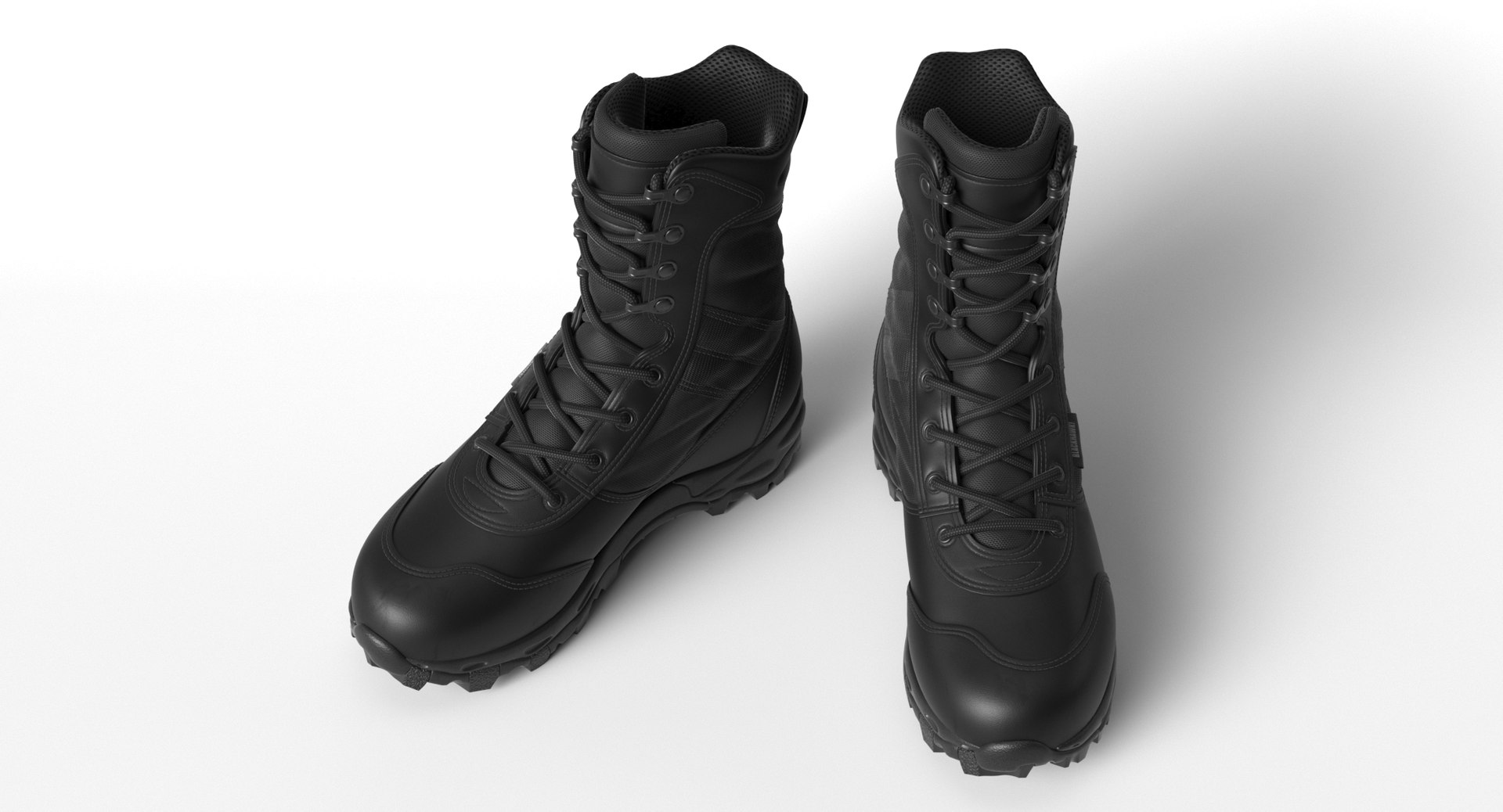 3D Blackhawk Warrior Boots Black - TurboSquid 1324719