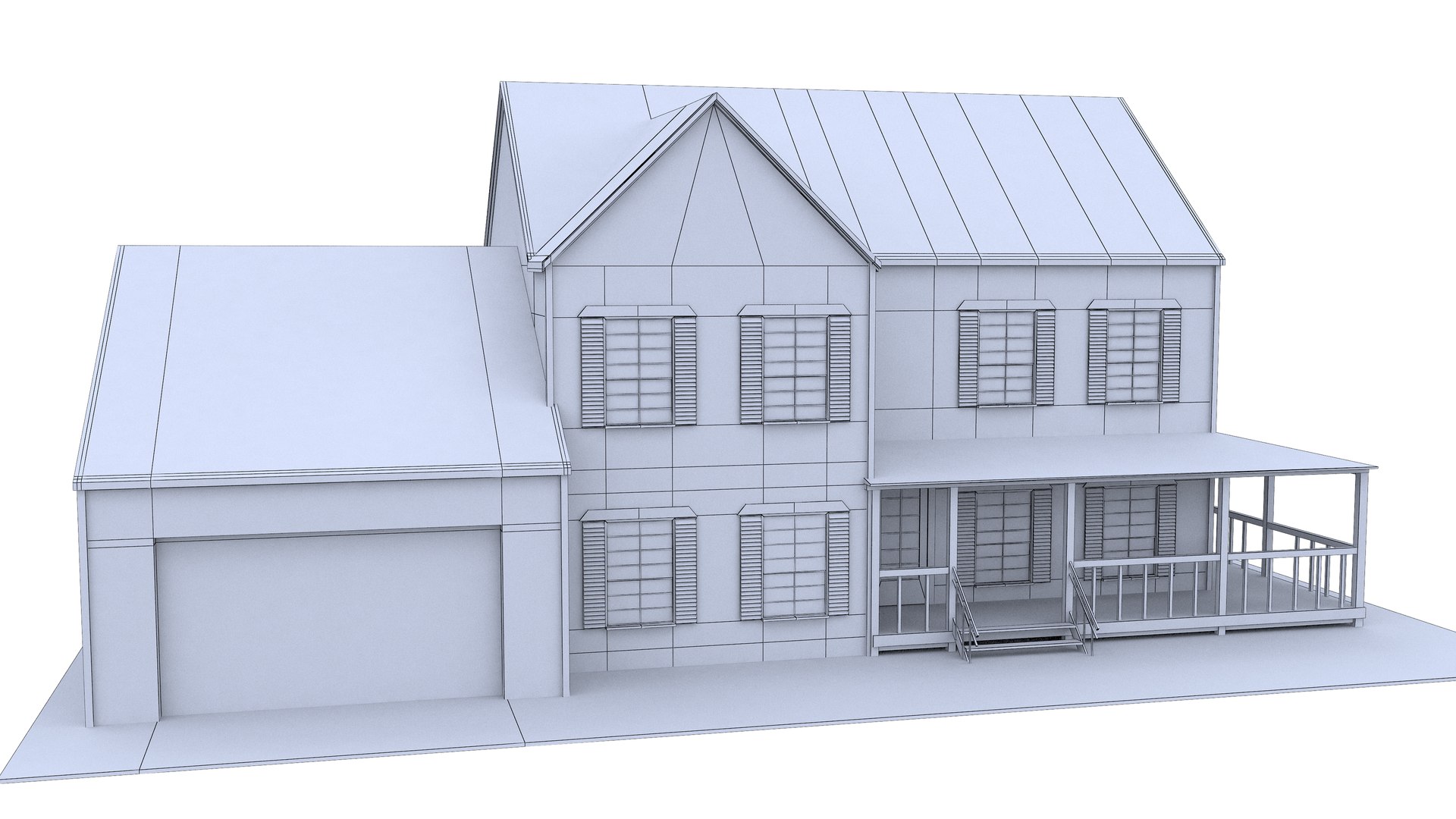 3D neighborhood houses model - TurboSquid 1568298