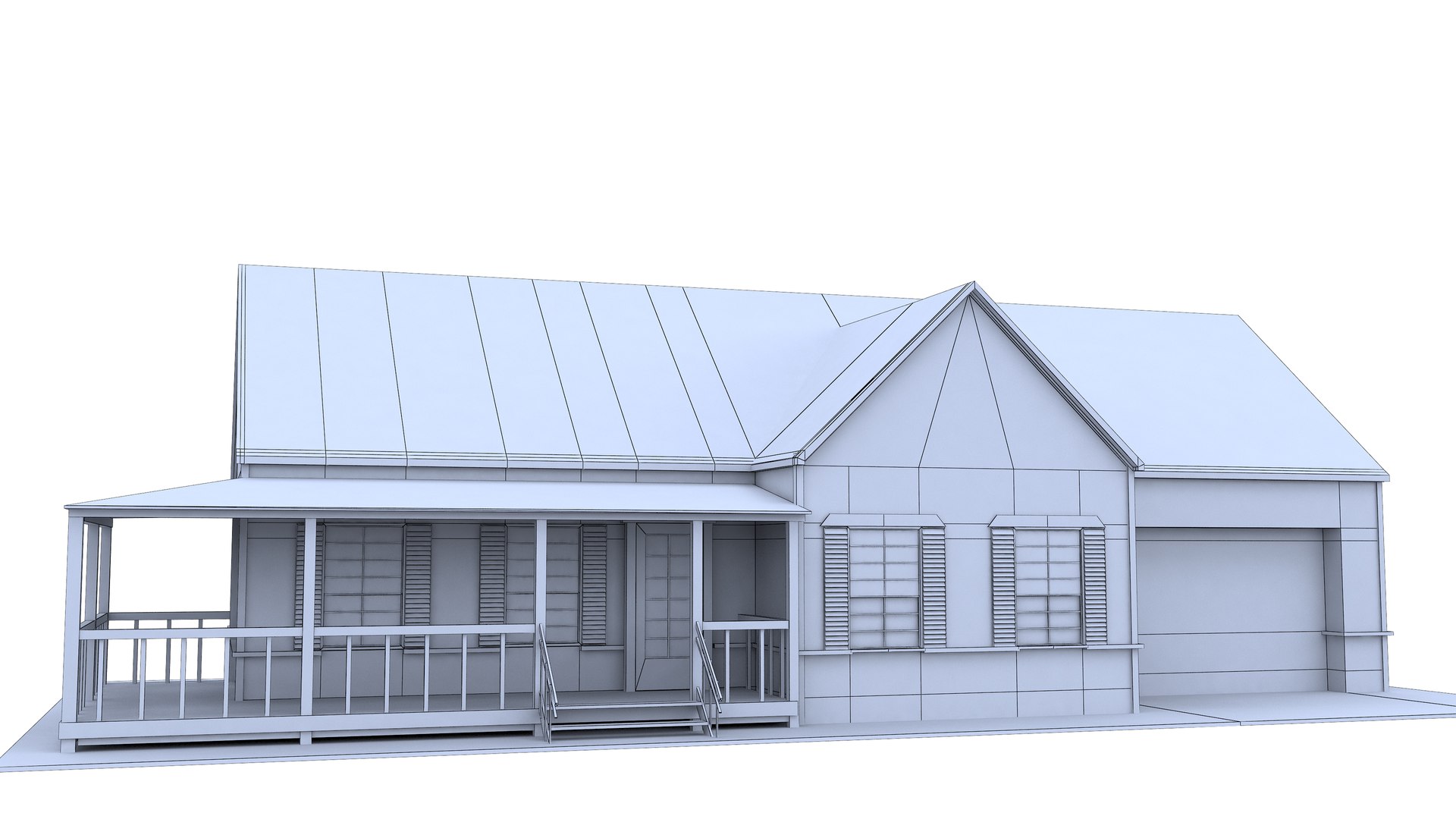 3D Neighborhood Houses Model - TurboSquid 1568298