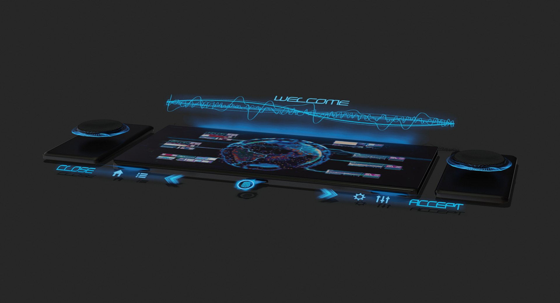 Futuristic Computer Concept Model - TurboSquid 1398470