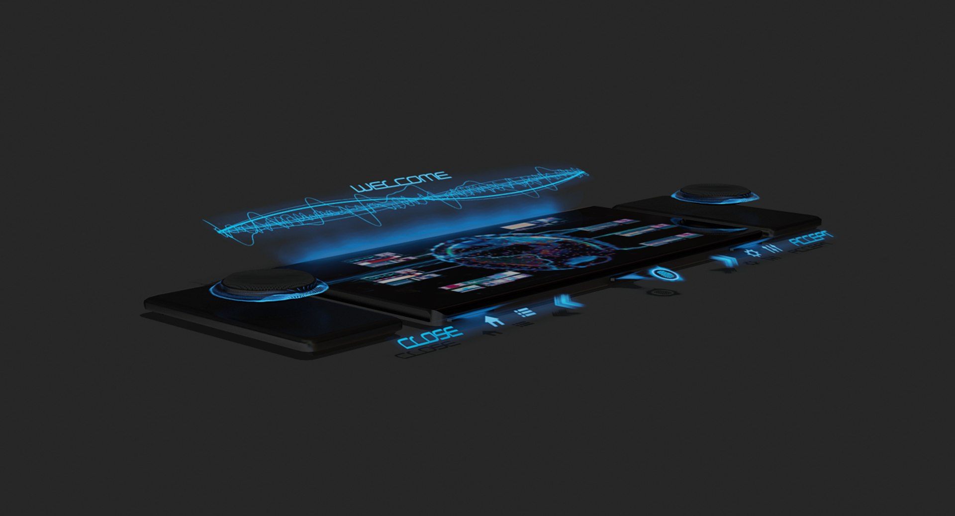 Futuristic Computer Concept Model - TurboSquid 1398470