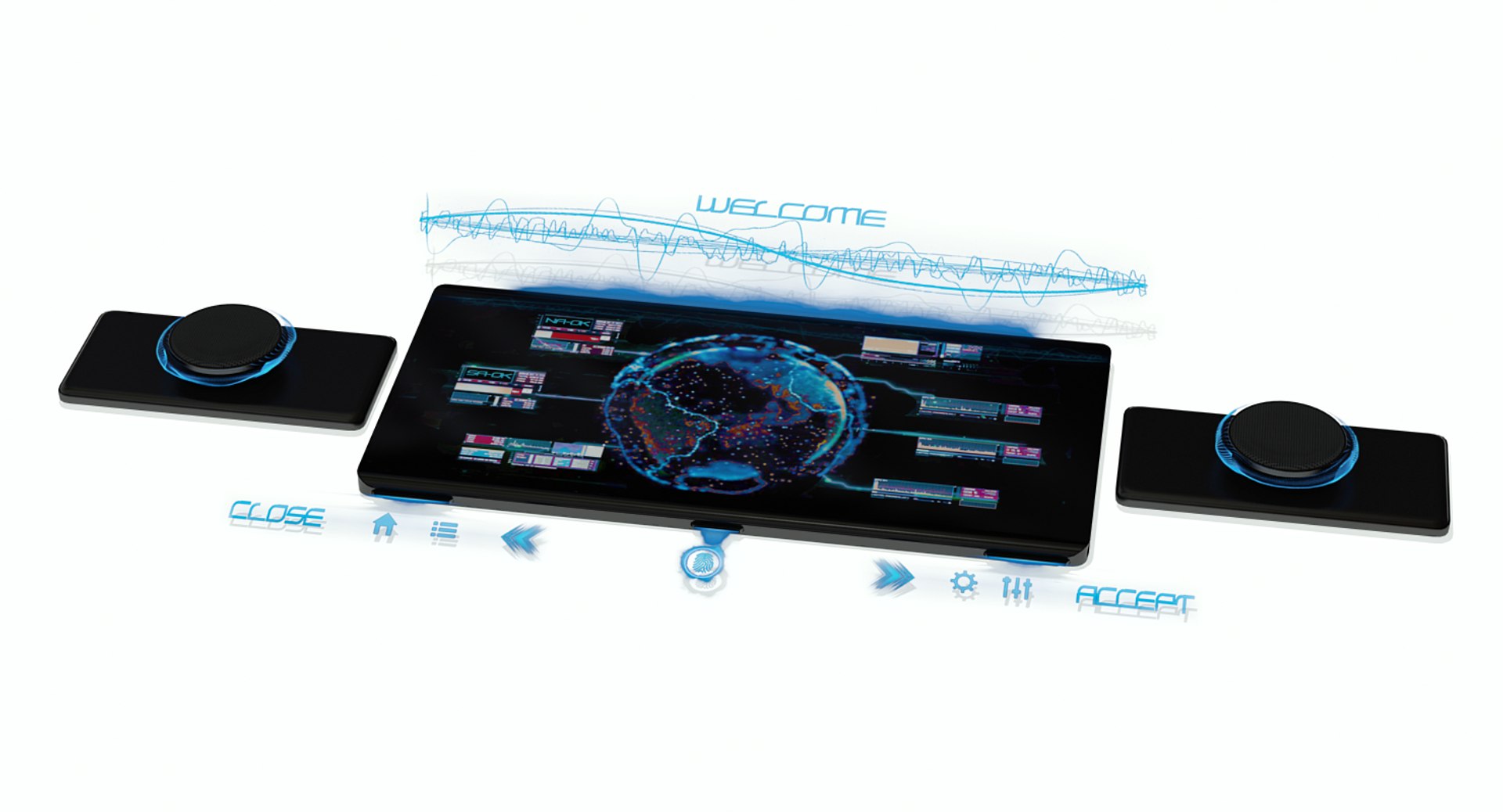 Futuristic computer concept model - TurboSquid 1398470