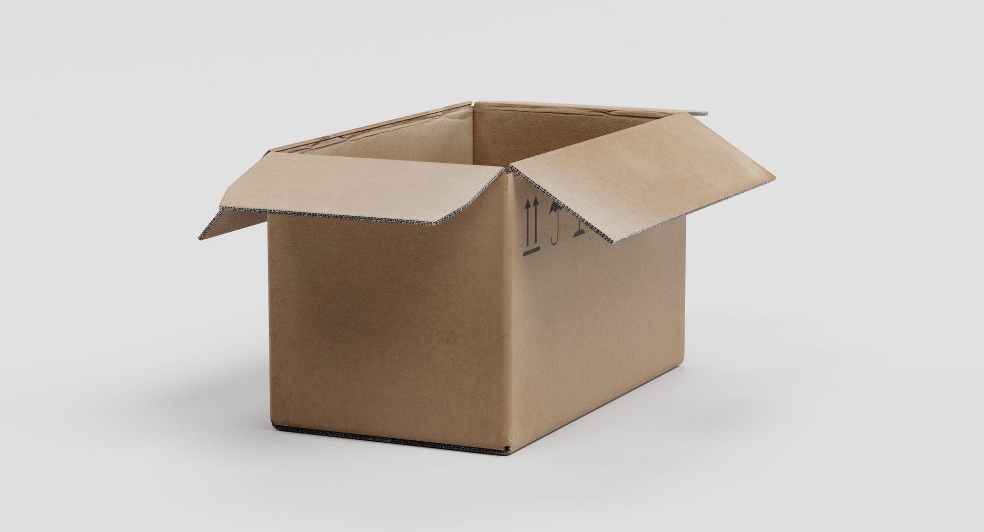 3D cardboard box 1 model - TurboSquid 1241388