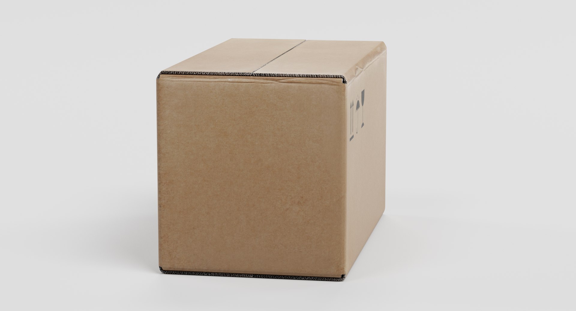 3D Cardboard Box 1 Model - TurboSquid 1241388