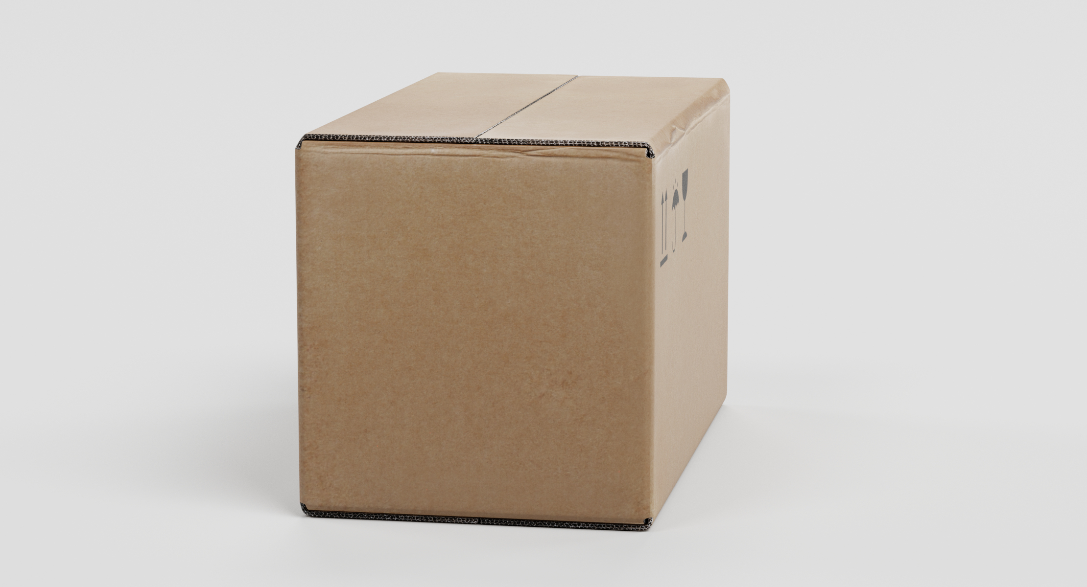 3D cardboard box 1 model - TurboSquid 1241388