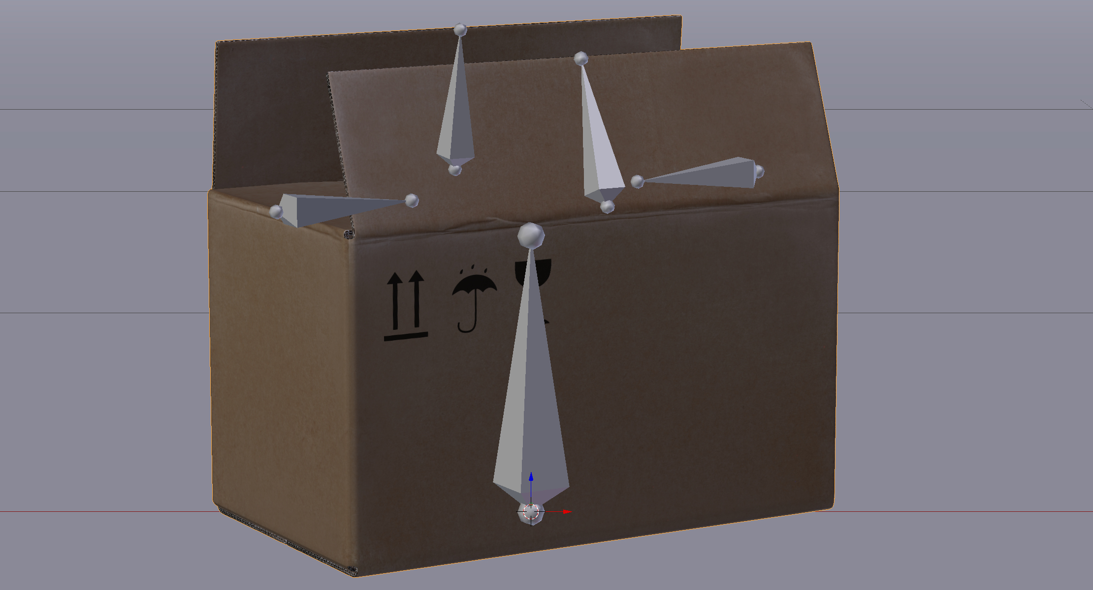 3D cardboard box 1 model - TurboSquid 1241388