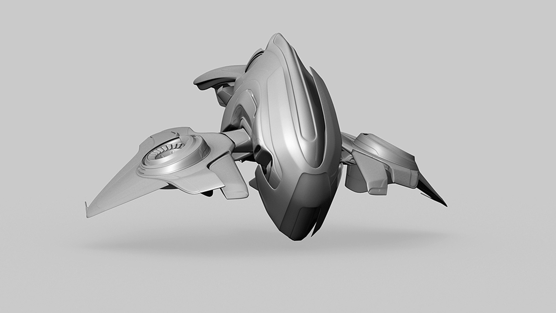 Spaceship Futuristic Obj