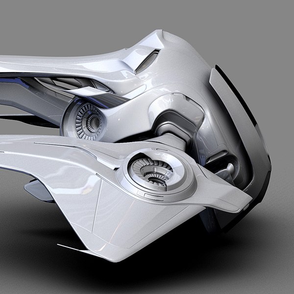 spaceship futuristic 3d model